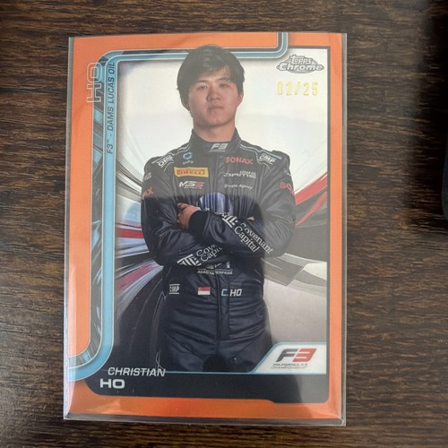 2025 Topps Chrome F1 F3 Driver Christian Ho Orange /25 Card #72 | eBay