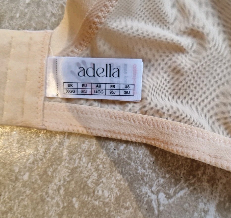 ADELLA full cup side support 36GG bra nude BN | eBay UK