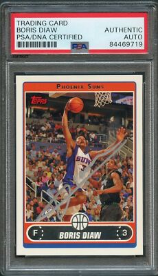 2006-07 Topps #159 Boris Diaw Signed Card AUTO PSA Slabbed Suns | eBay