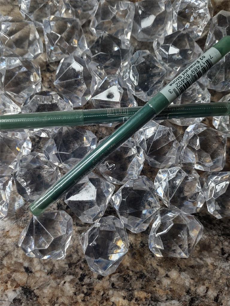 Lot Of 2 Milani EASYLINER GLITTER EYELINERS # 02 EMERALD STONE Rare ...