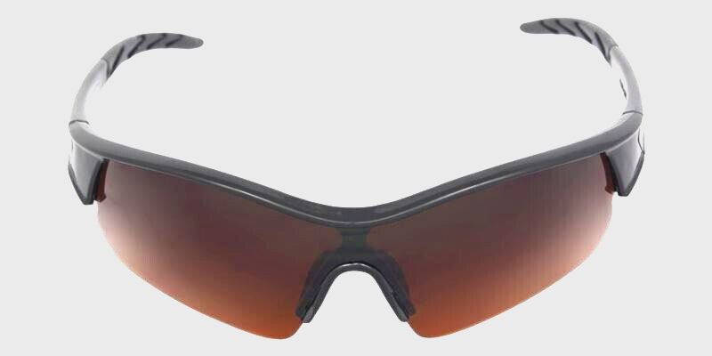 Wrap Around Blue Blocker Lens Driving Sport Sunglasses Black Frame ...