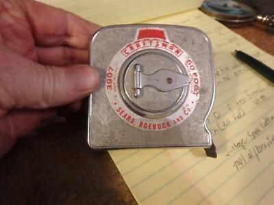 9v- vintage Sears roebuck craftsman # 3907 50 ft ruler | eBay