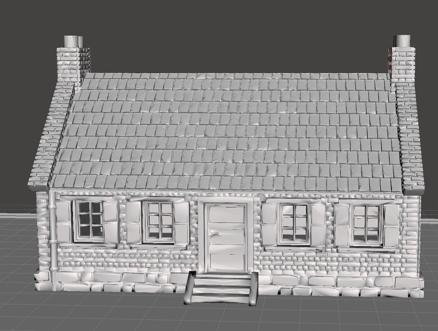 Belgic House 2 ww2 1:72 scale wargame terrain model kits Building ...