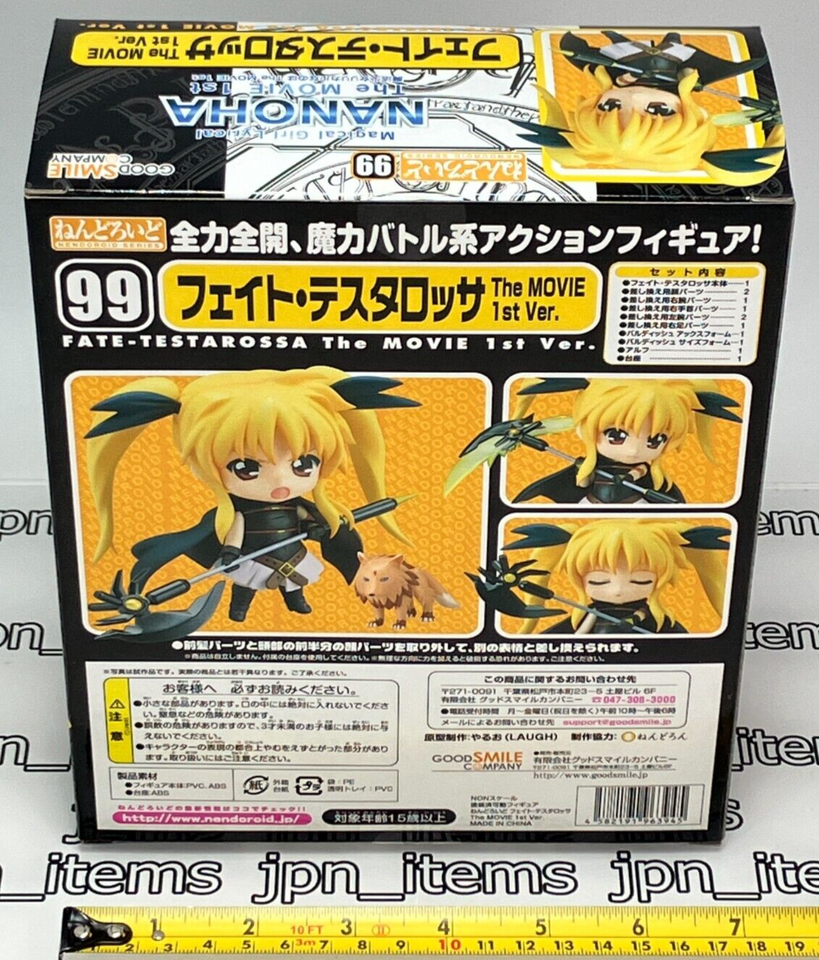 Fate Testarossa Nendoroid 99 Magic Girl Lyrical Nanoha Figure Good ...