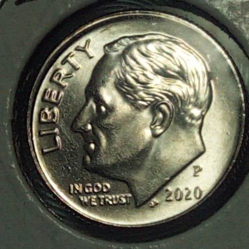 Mint Error Coin Roosevelt Dime 2020 P DOUBLE RIM STRIKE THROUGH OBV ...