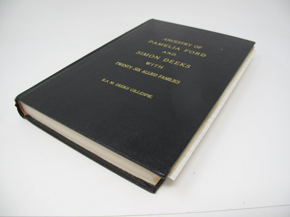 Ancestry Pamelia Ford Simon Deeks 26 Allied Families HC 1630 1978 ...