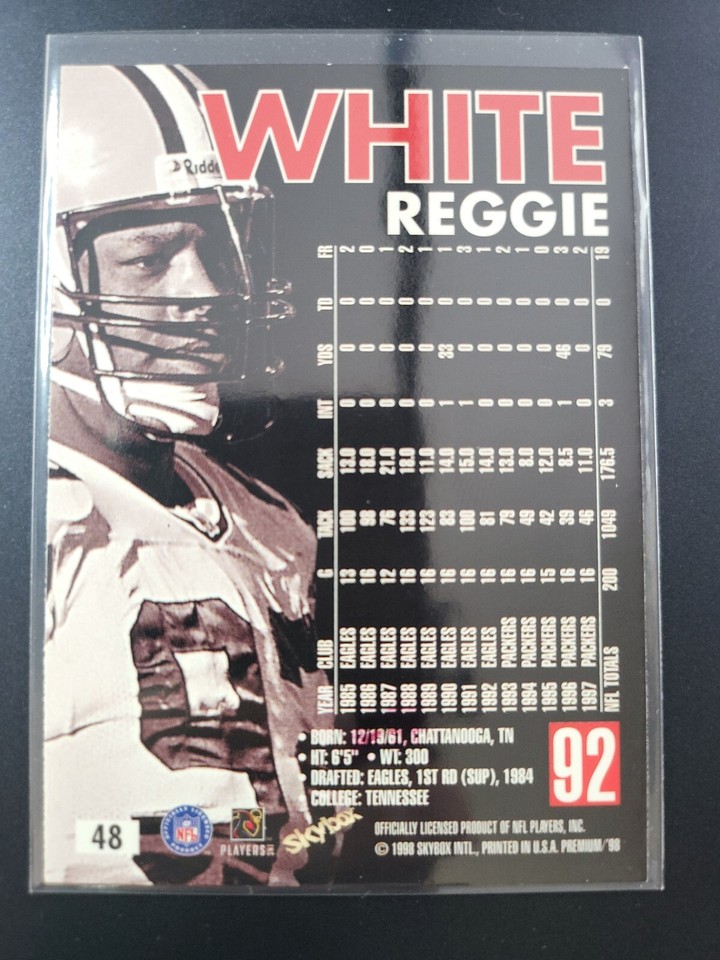 1998 Skybox Premium Reggie White card #92 | eBay