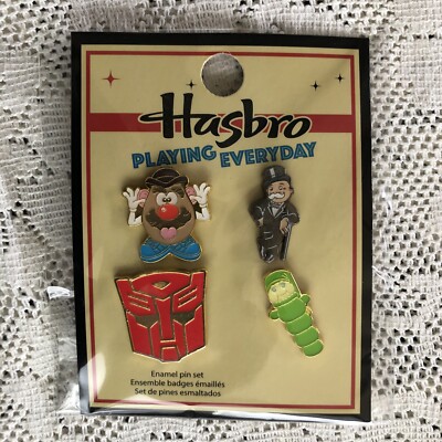 Hasbro Playing Everyday Enamel Pin Set Of 4 Funko NEW Autobots Potato ...