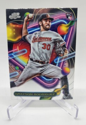 2023 Topps Chrome Cosmic Grayson Rodriguez Rookie Card #176 Baltimore ...