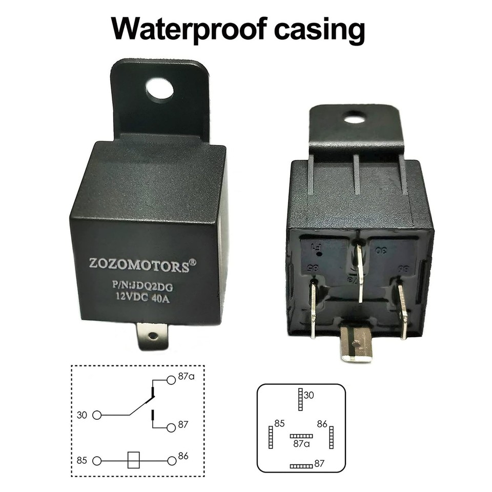 Dual Electric Fan Relay Kit Radiator Electric Cooling Fan Thermostat ...