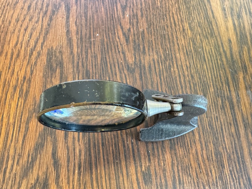 VTG Swift & Anderson Boston MA Black Magnifying Glass Desk Top Stand ...