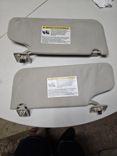 2007-2010 Ford Edge Sun Visors LH RH Set Beige with Illumination Pair ...