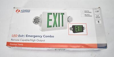 Lithonia Lighting LHQM LED M6 Exit & Emergency Light Combo White ...