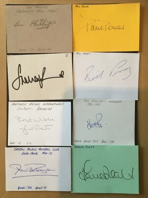 Signed card by LEN PHILLIPS the 1946-1954 PORTSMOUTH footballer | eBay UK