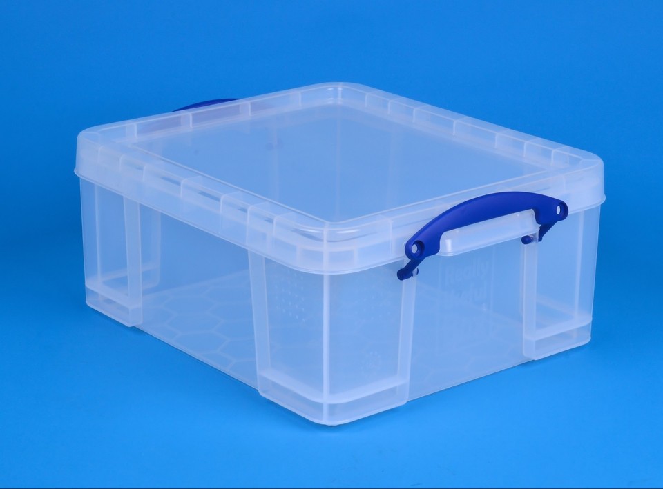 Really Useful Boxes Large Clear Lidded Storage Box 5 Litre-84 Litre ...