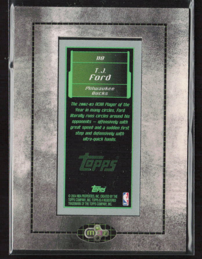 2003 Topps Rookie Matrix #118 T.J. Ford Rookie Frames | eBay