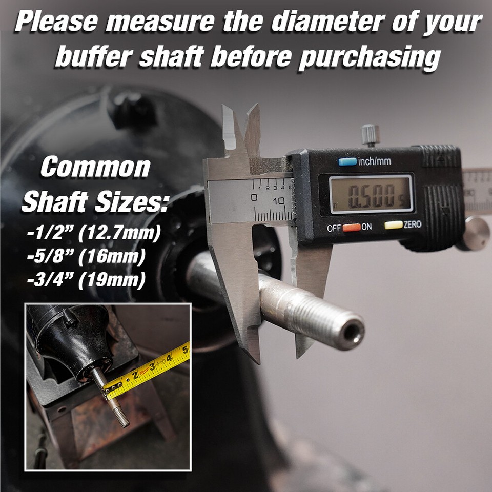 5/8" Bench Grinder Shaft Extension | Buffer Arbor Extender Wheel Polish ...