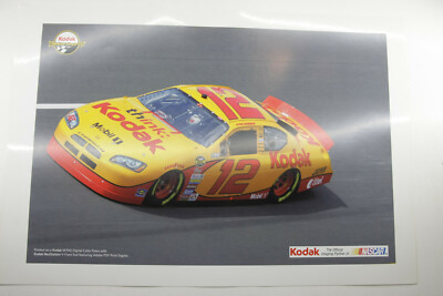 Nascar #12 Kodak Race Car Track Ryan Newman 13x19" - Kodak Smart Demo ...