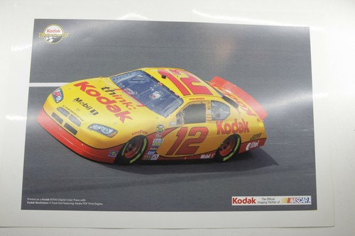 Nascar #12 Kodak Race Car Track Ryan Newman 13x19" - Kodak Smart Demo ...