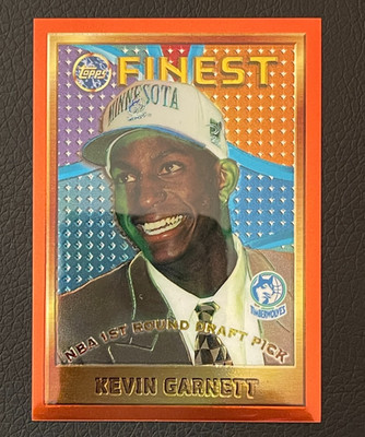 1995-96 Topps Finest NBA 1st Round Draft Pick KEVIN GARNETT #115 | eBay