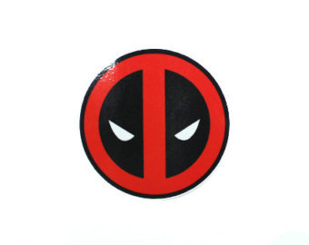 Marvel Extreme Classic Deadpool Head Shot Sticker | eBay
