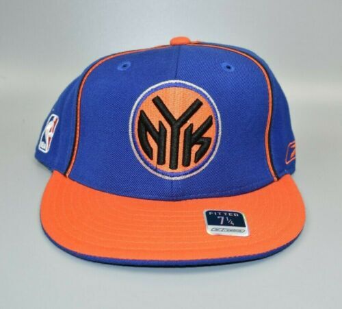New York Knicks Team Colors Vintage Reebok Two Tone Fitted Cap - Size ...