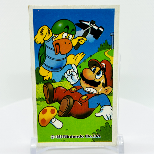 Super mario 1985's Vintage Rare card menko paper Nintendo Japanese #1 ...