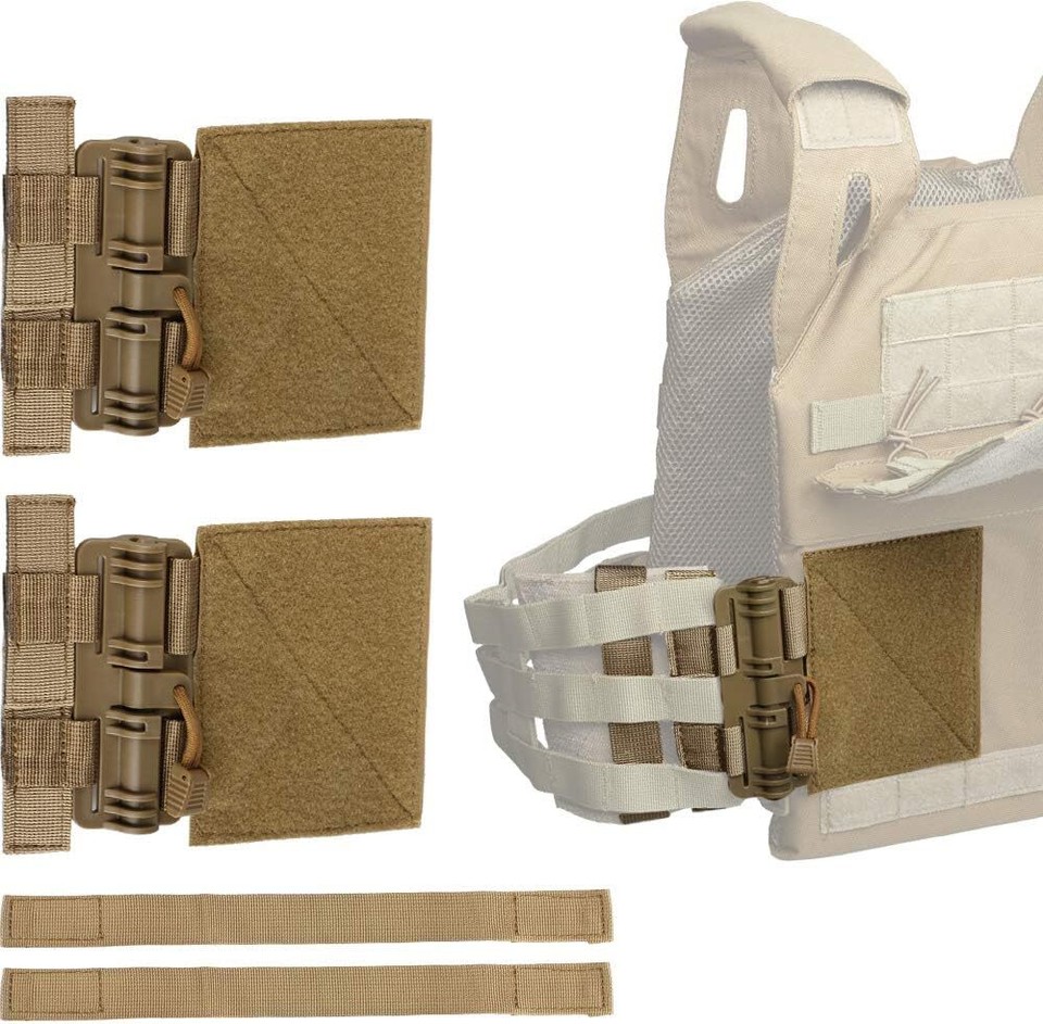 MOLLE Quick Release Buckle Set Tube Cummerbund Adapter for Tactical ...