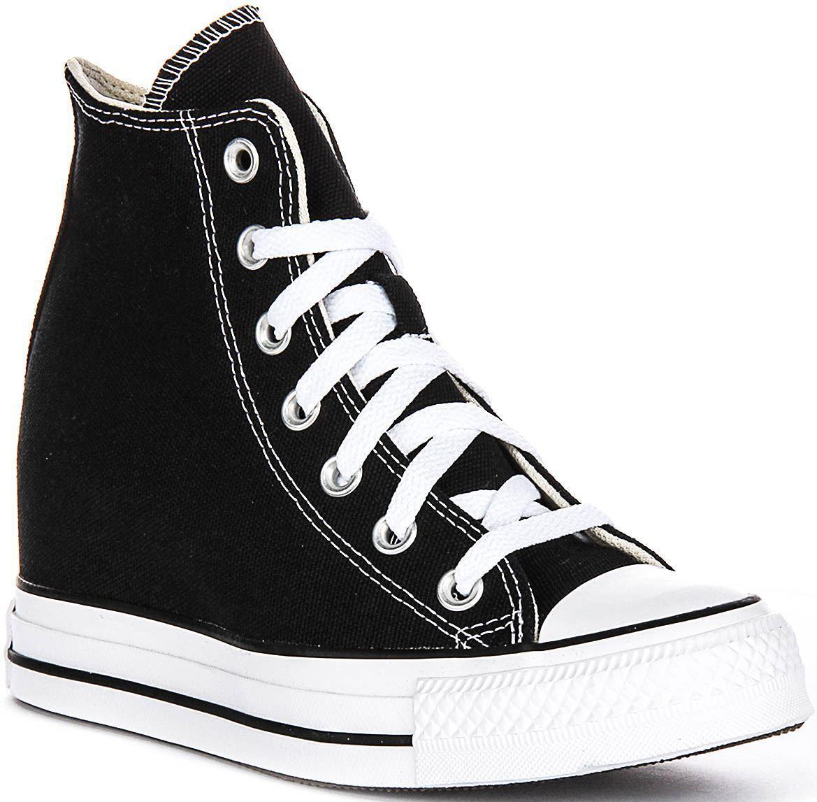 Size 10 - Converse Chuck Taylor All Star Wedge Platform High White Red ...