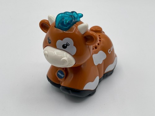 VTech Go Go Smart Wheels Cow Farm Zoo Animal Lights Sound Music Brown ...