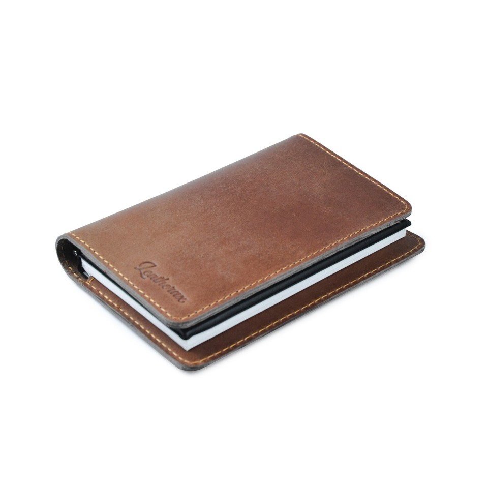 Premium Leather Field Note Cover - Notebook Accessory Rugged Journal ...