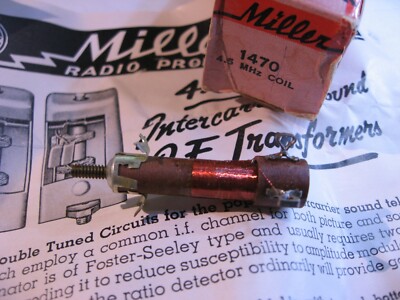 Miller 1470 Coil Tunable Core Transformer 4.5MHz - NOS Qty 1 | eBay