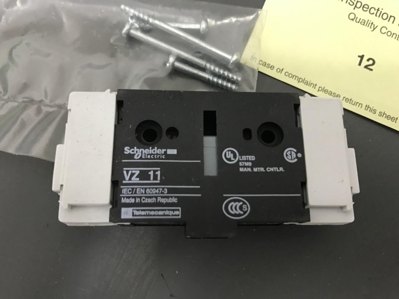 VZ11 -Schneider-1 PC Neutral attachment contact block Side Mount ...