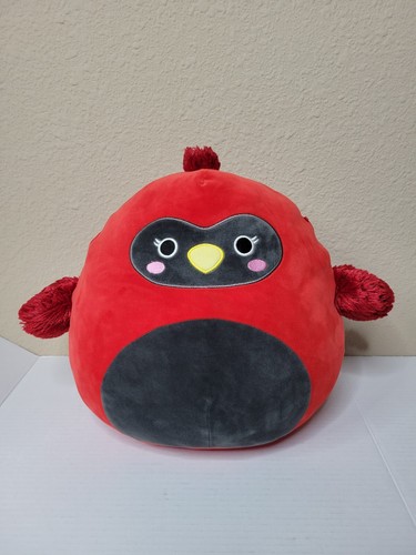 Squishmallows Kellytoy Cazlan 12" Red Belly Cardinal Soft Animal Plush ...