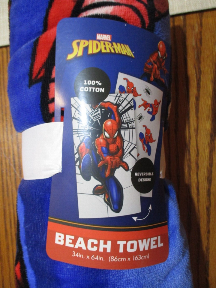 Marvel Spiderman Beach Towel (34inx64in) | eBay