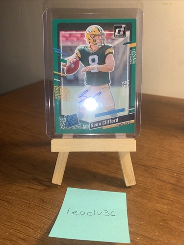 2023 Panini Donruss - Rated Rookie Green Autographs #338 Sean Clifford ...