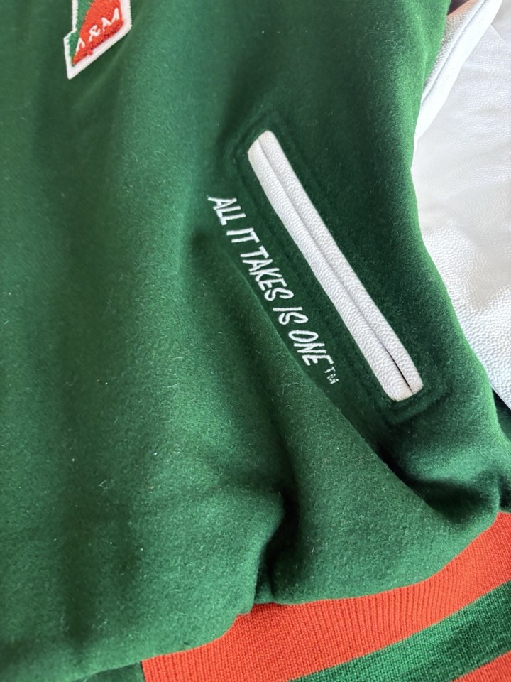 Florida A&M University FAMU Letterman Varsity Wool&Leather Tailored ...