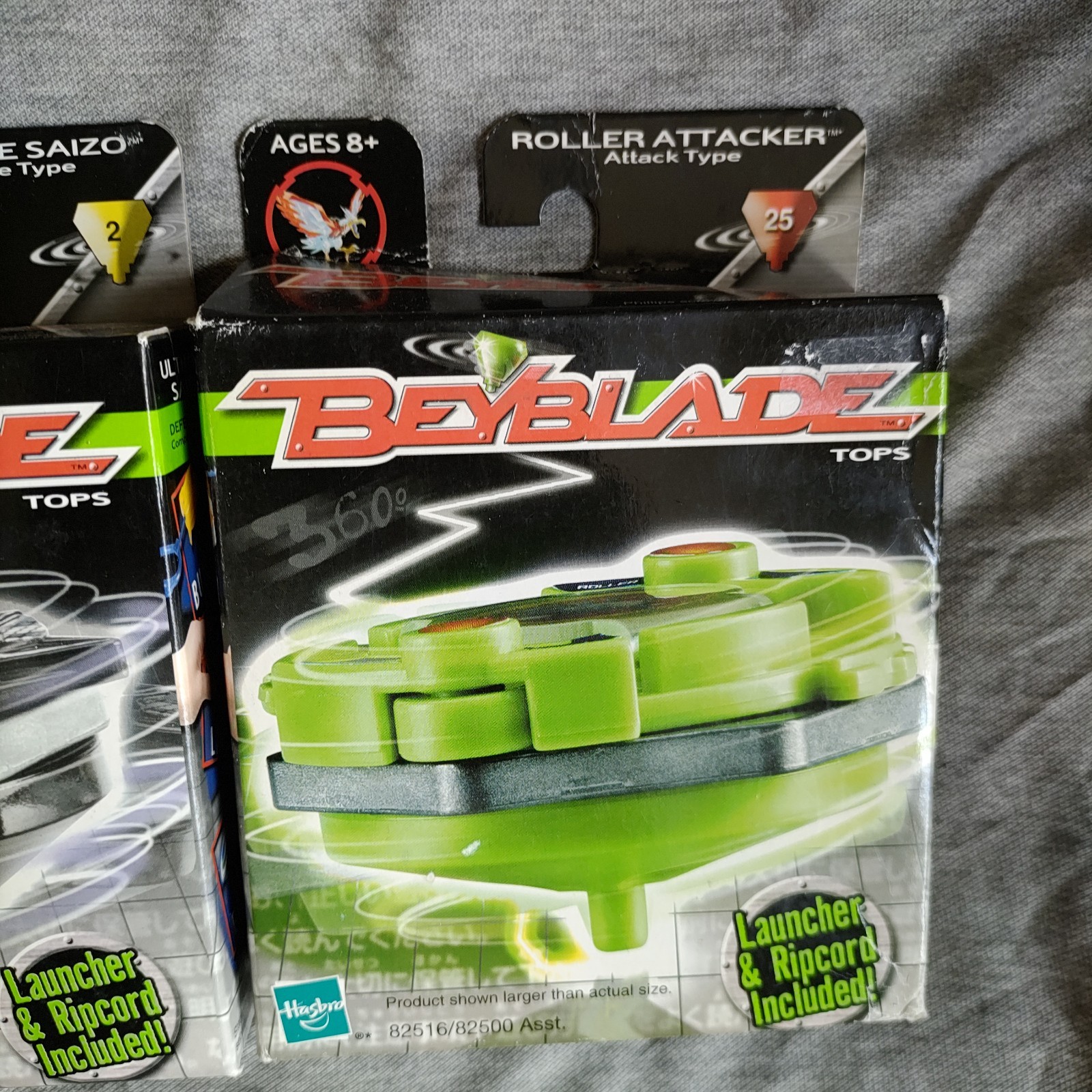 02 Ultimate Saizo, 25 Roller Attacker USA ver. - Hasbro Beyblade Tops ...