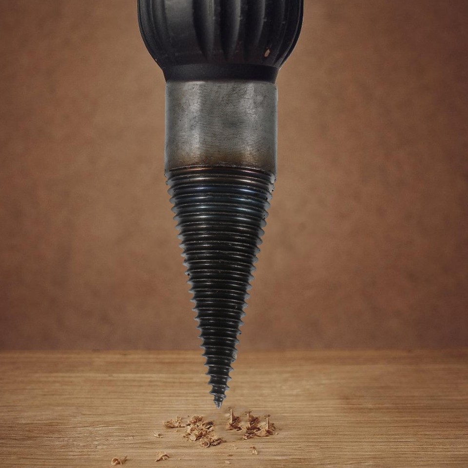 Firewood Log Splitter Drill Bit Cones Wood Splitting Bit Heavy Duty ...