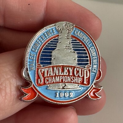 Vtg 1992 Stanley Cup Championship Lapel Pin NHL Pittsburgh Penguins | eBay