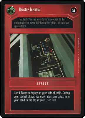 Reactor Terminal (Premiere-Limited) | Decipher Star Wars CCG | NM/LP | eBay