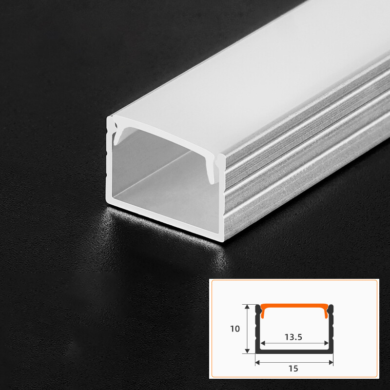 10Pcs 3.3ft Each LED Aluminum Profile Channel Holder with Cover for LED ...