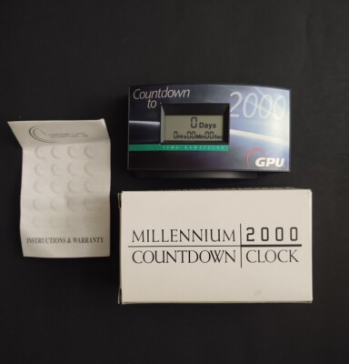 Next Millennium 2000 Digital Countdown Clock In Box | eBay