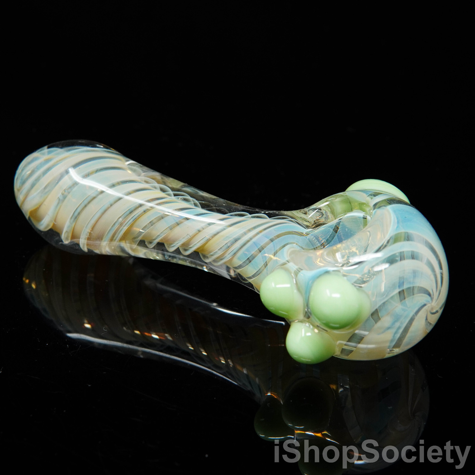 4.5" Fumed Spiral Droplet Tobacco Smoking Pipe Thick Collectible Pipes ...
