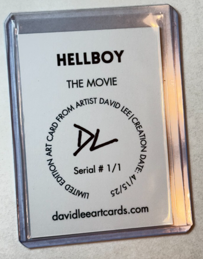 Hellboy Limited Platinum Plated Artist Signed "The Movie" Trading Card ...