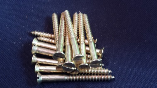 Holzschrauben DIN 97 Messing Senkkopf 4,5x50 mm Bootsbau Restaurieren ...