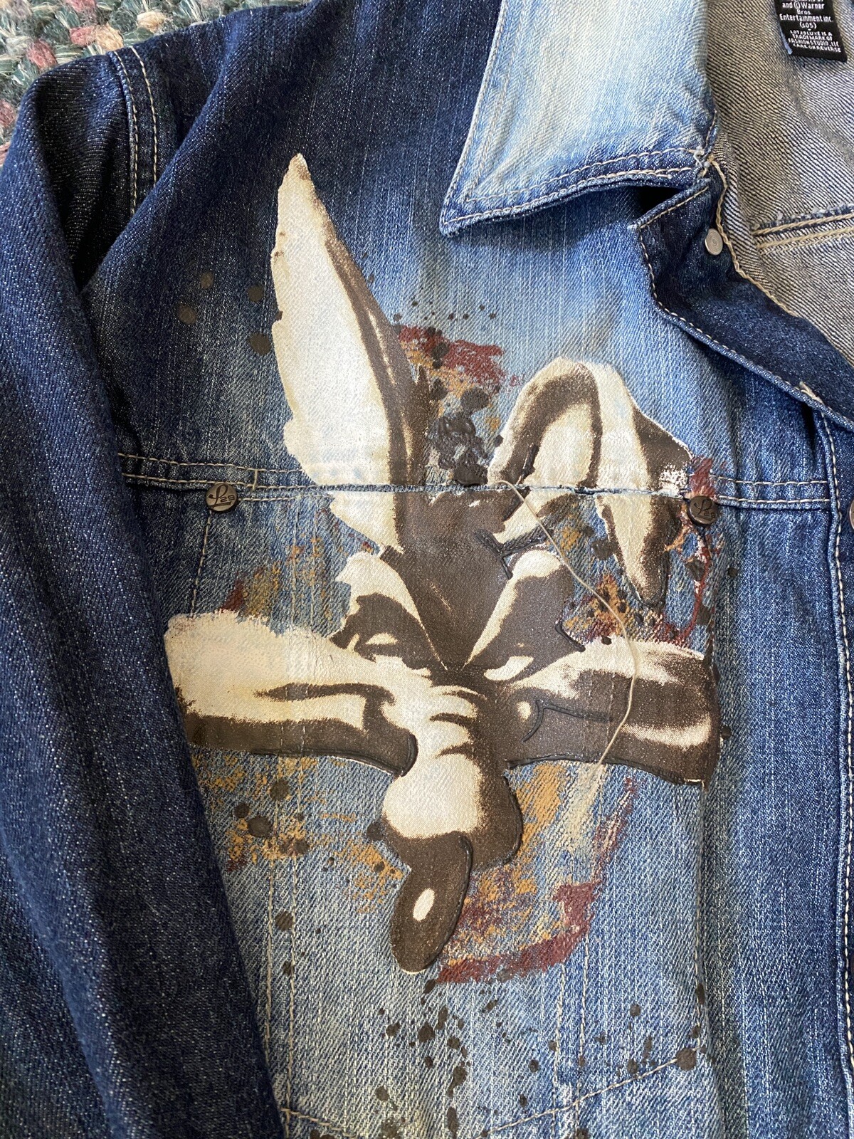 Looney Tunes Vintage Lot 29 Denim Jacket Wile E Coyo… - Gem