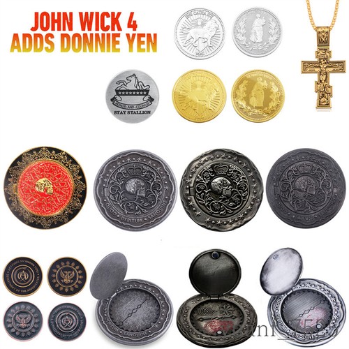 John Wick Killer Blood Pact Commemorative Fingerprint Coin Film Cosplay ...