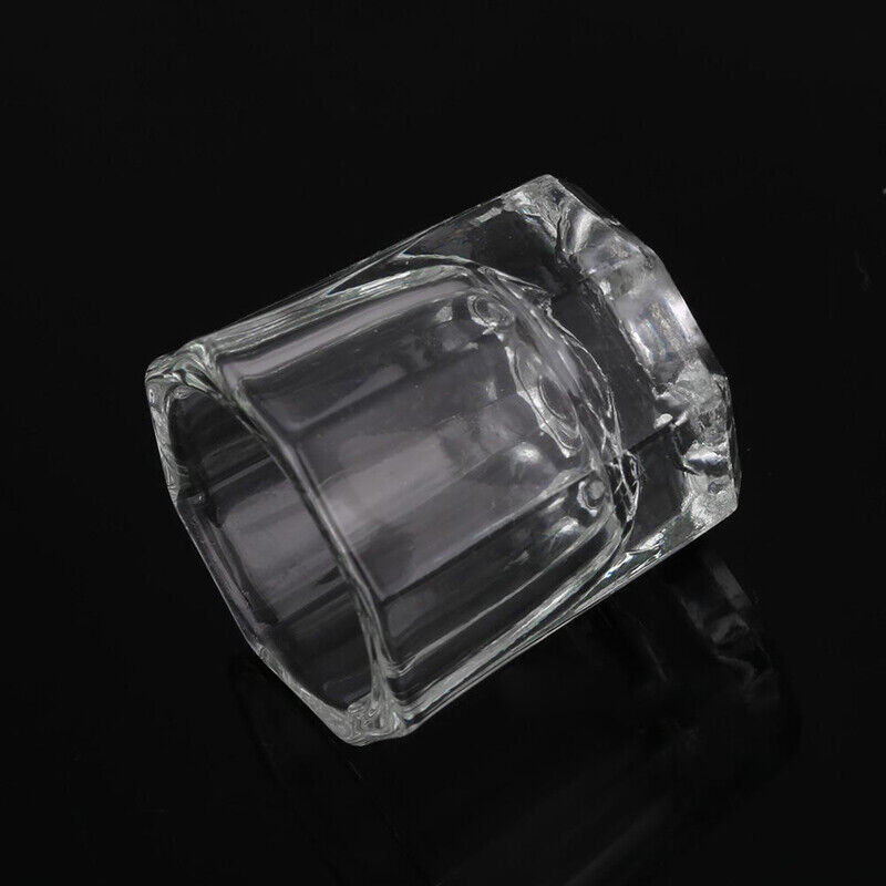 Useful Crystal Octagonal Glass Cup Dappen Dish Arcylic Art Nail Liquid ...