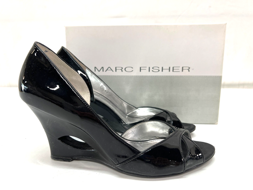 Marc Fisher Women's Jet Black Heels Size-7M (In Box) | eBay